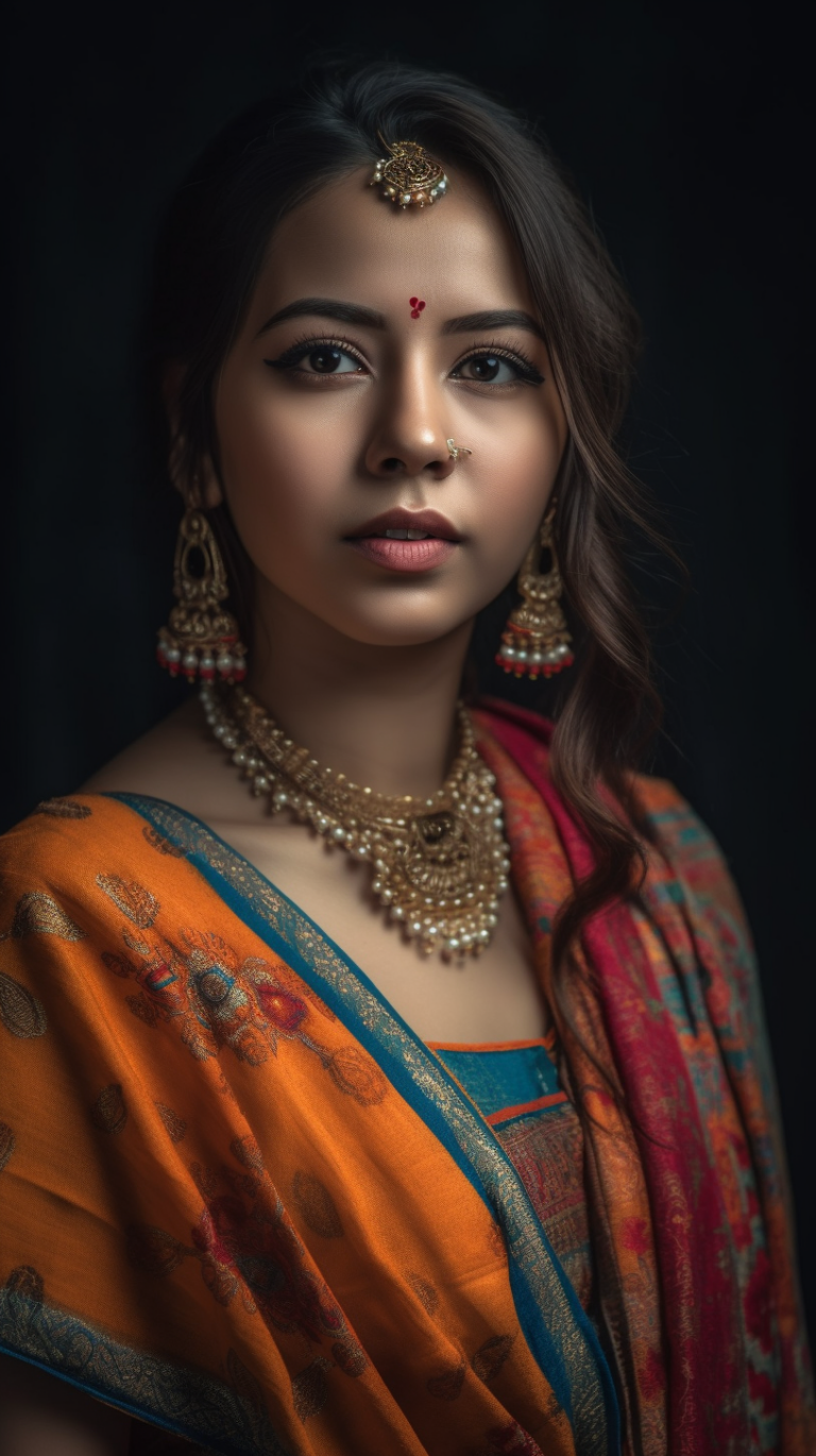 20 Mind-Blowing AI Art : Indian Women Portraits Like You've Never Seen ...